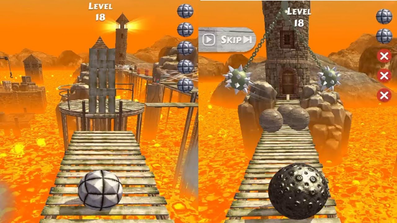 Rollance Ball Game Level No 18 Rolling Fun: Sky High Ball Adventure ...
