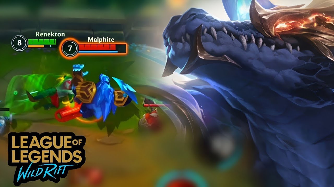 Wild rift renekton vs malphite BARON lane season 9 - YouTube