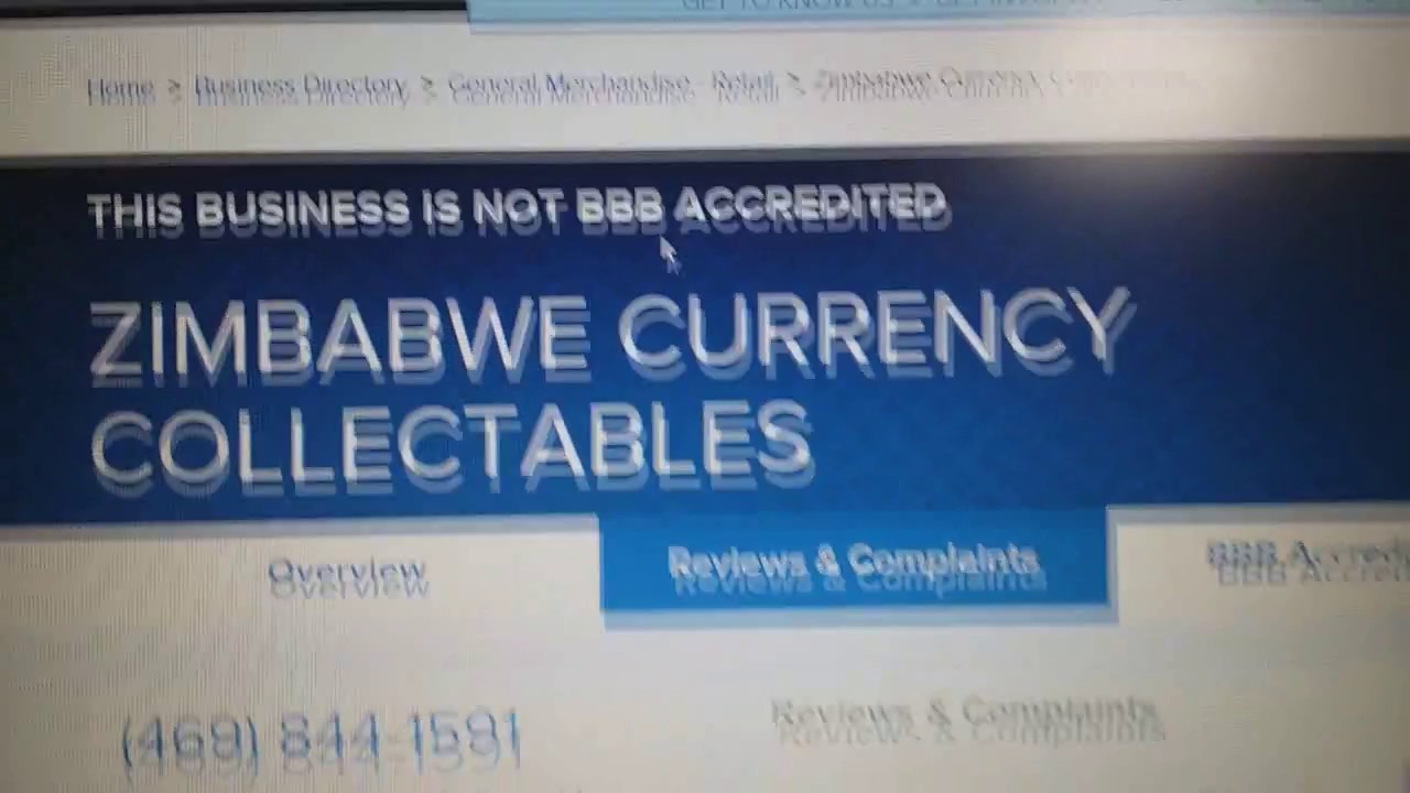 Zimbabwe Currency Collectibles SCAM - YouTube