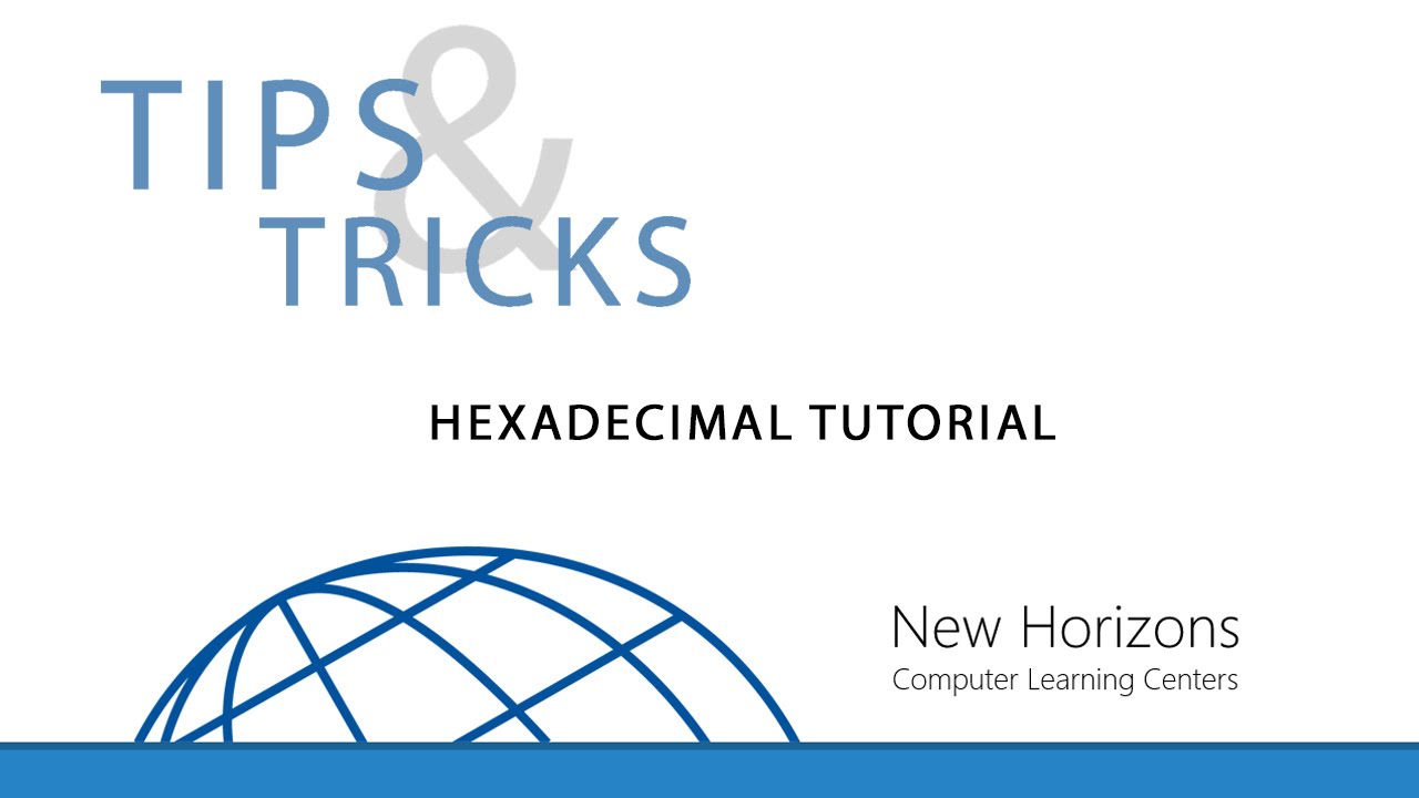 Hexadecimal Tutorial Youtube