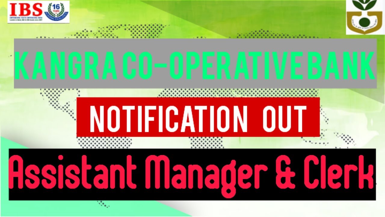 kangra co-operative bank recruitment 2024 | Assistant Manager and Clerk ...