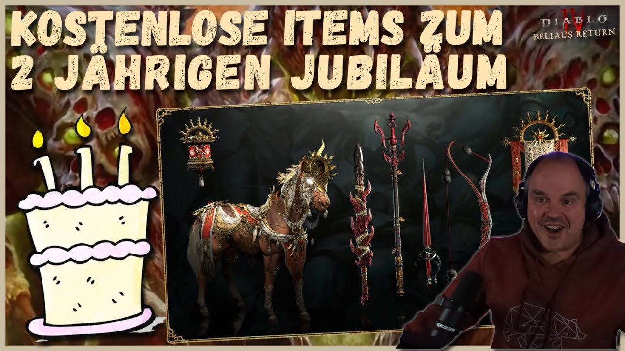 HAPPY BIRTHDAY Diablo 4 ️ Blizzard VERSCHENKT coole Cosmetics und ...