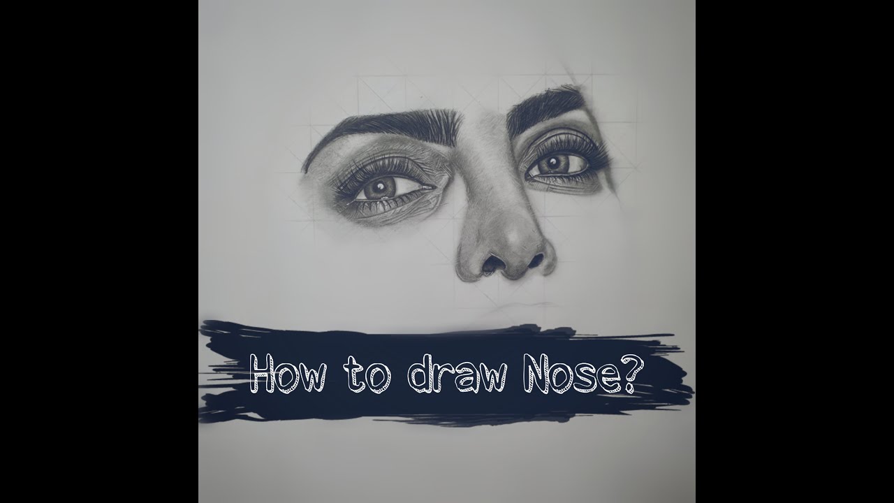 How to draw hyper realistic NOSE for Beginners| Nose drawing tutorial ...