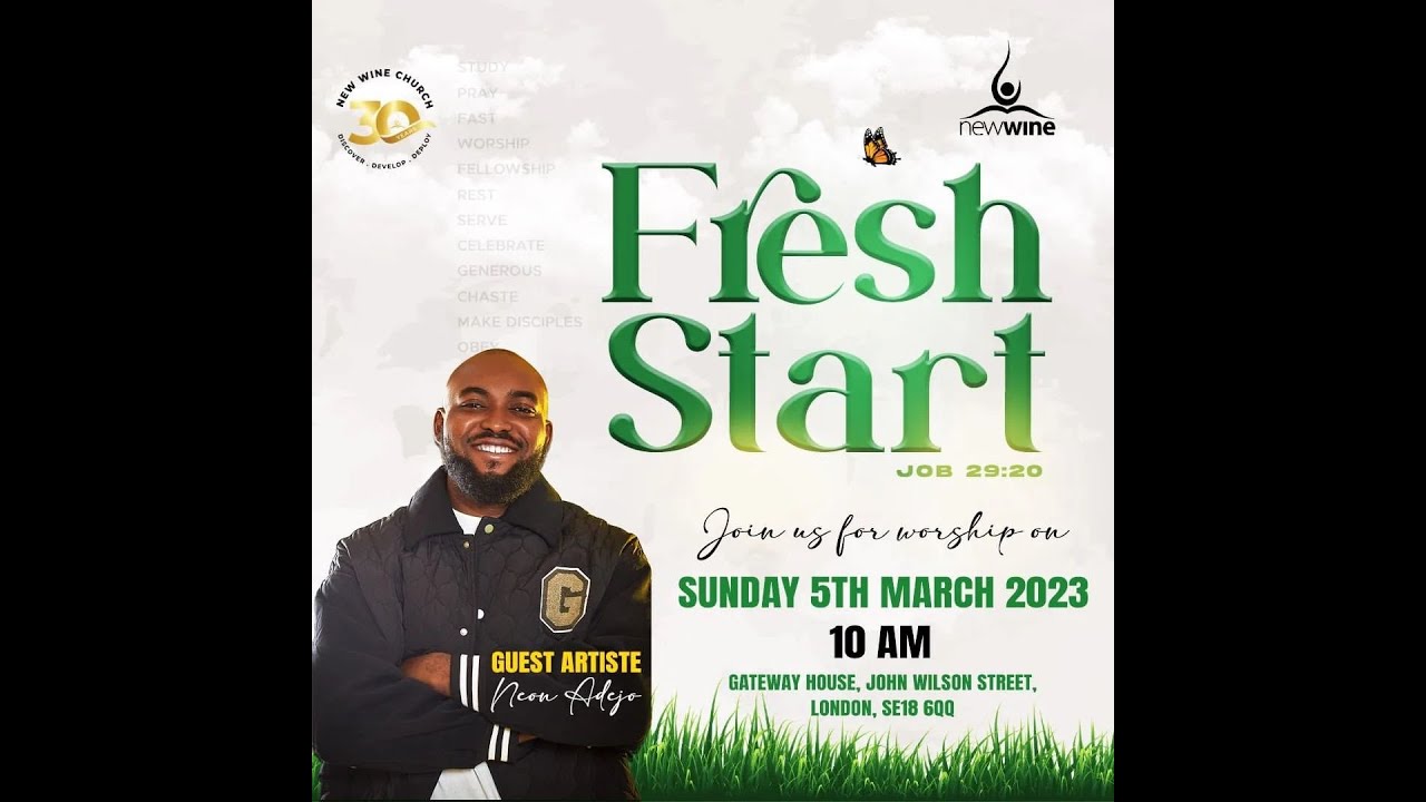 Neon Adejo shares his testimony and sings EZE EBUBE at NEW WINE CHURCH ...