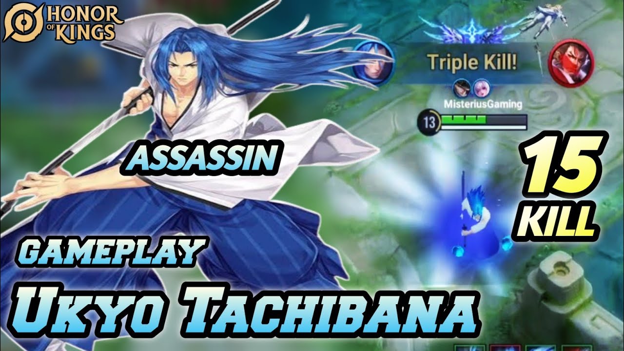 Ukyo Tachibana Assassin/Jungler gameplay pro player ~ BEST HERO - Honor of Kings - YouTube