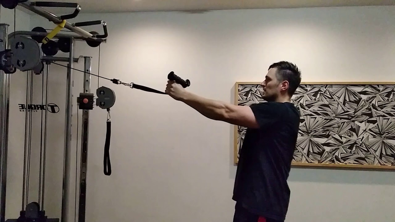Shoulder and Rotator Cuff Exercise - Cable Machine Face-Pull - YouTube