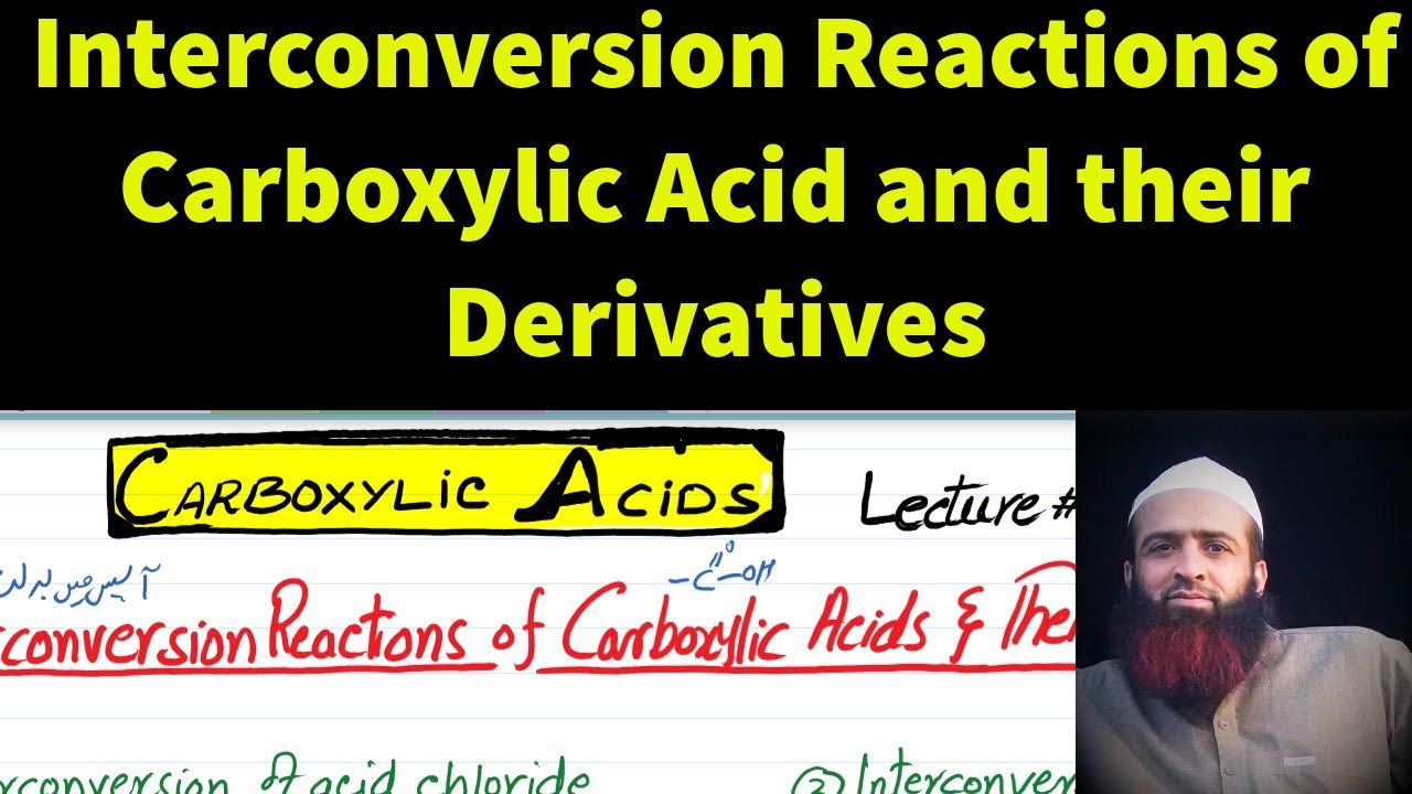Interconversion reactions of carboxylic acids and their derivatives ...