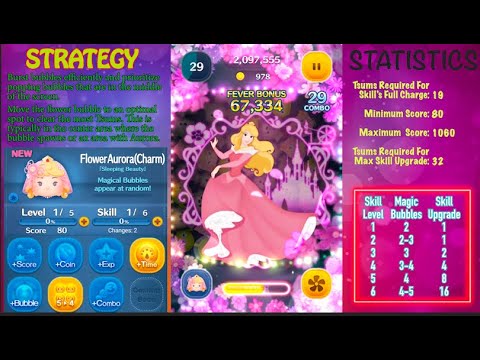 Disney Tsum Tsum - Charm Flower Aurora: Will You Use Her For Score ...