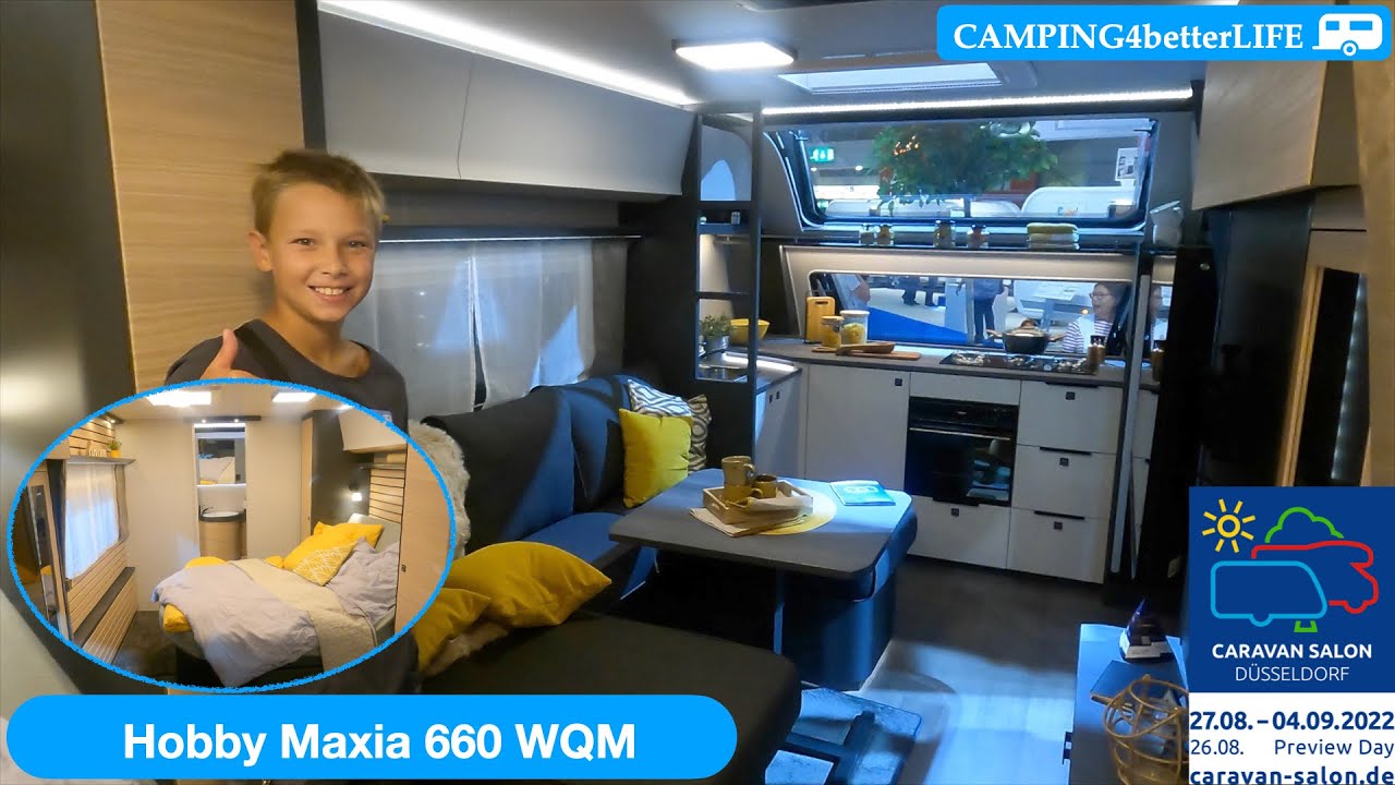 Caravan-Salon 2022: Hobby Maxia 660 WQM - Modell 2023 - Bugküche ...