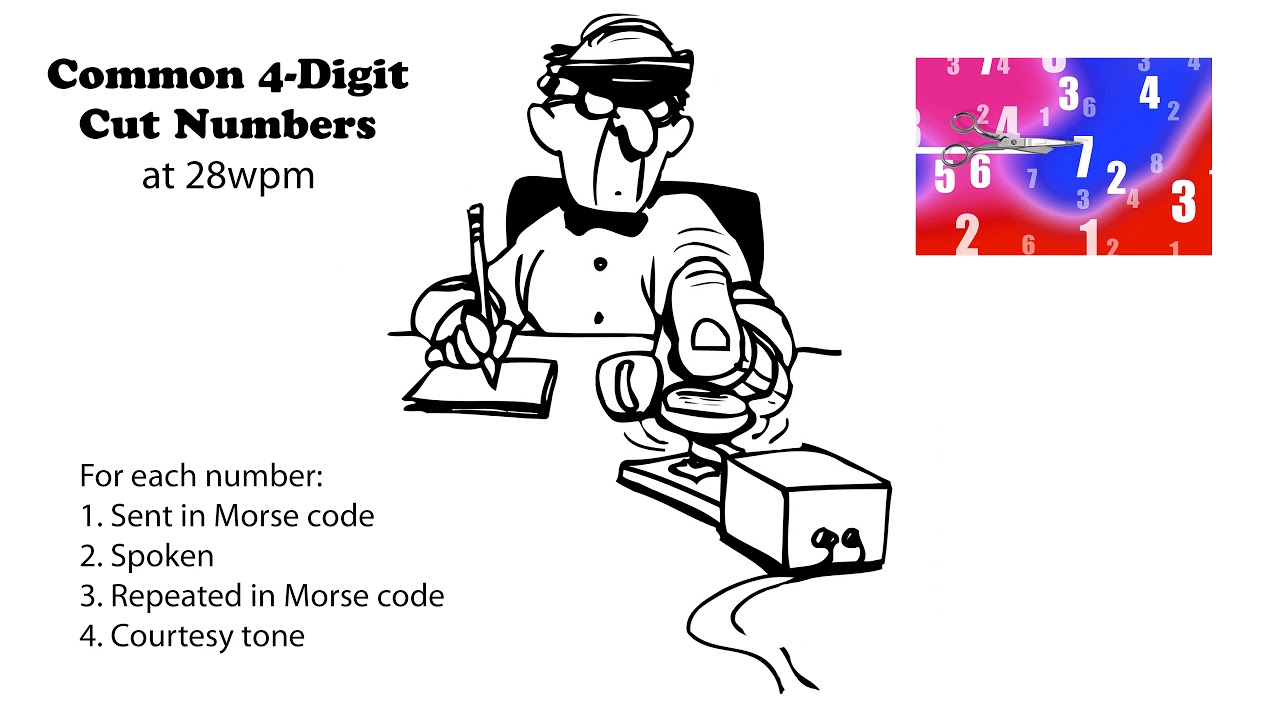 Common 4-Digit Cut Numbers 28wpm - YouTube