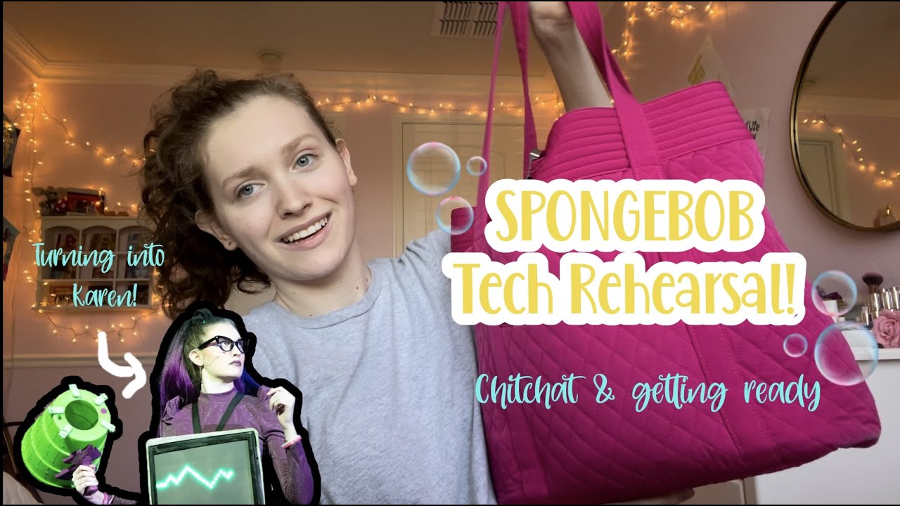 SpongeBob Tech Rehearsal - Getting Ready & Chit-Chat - YouTube