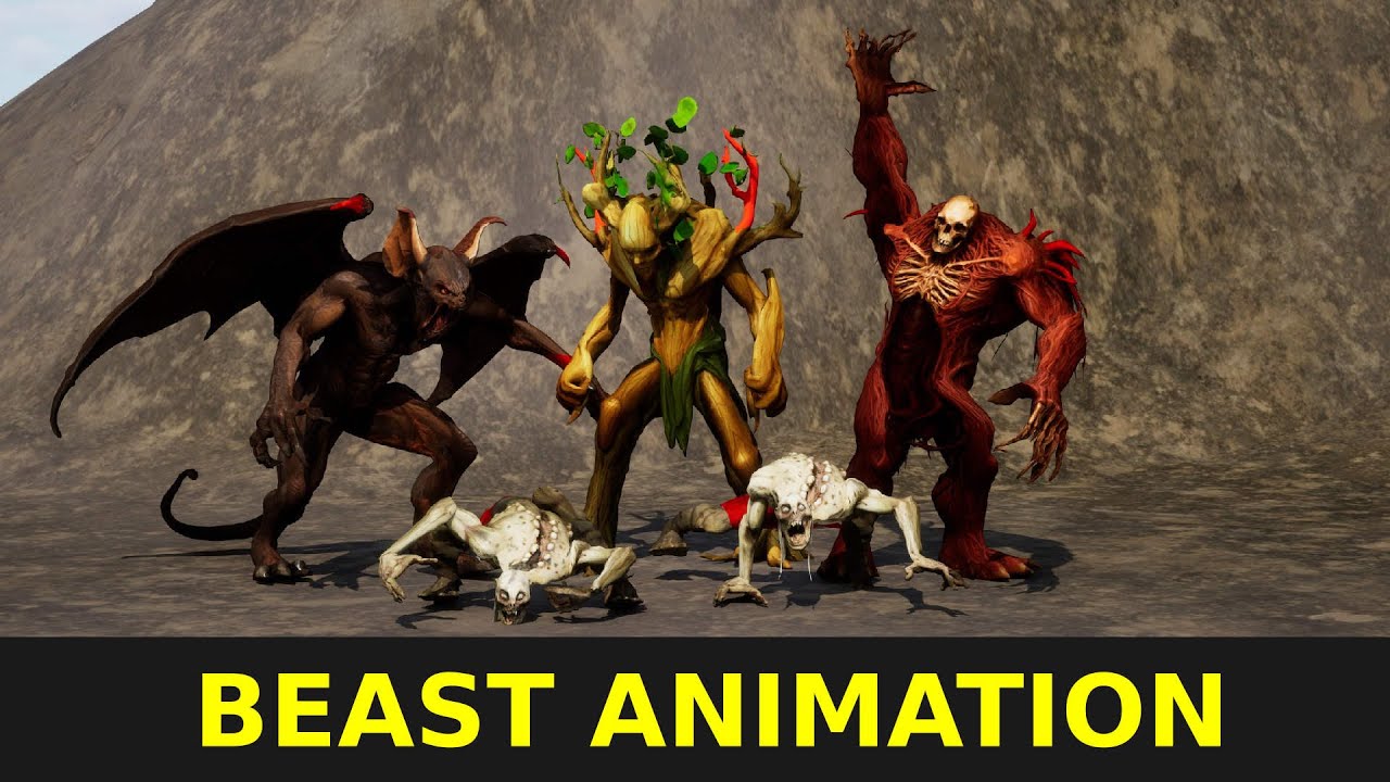 Beast animation pack showcase - YouTube