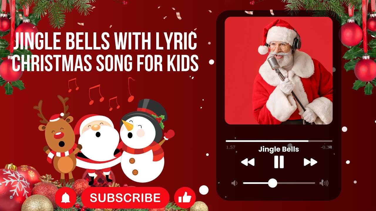 Jingle Bells With Lyric | Ho ho ho Santa’s | Christmas Song for Kids ...
