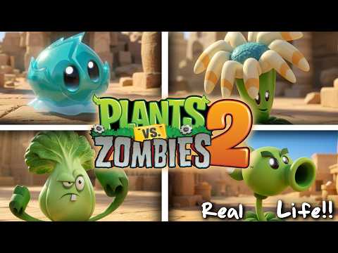 🌱Plants Vs. Zombies 2 in REAL LIFE !! Ancient Egypt【PVZ Animation】