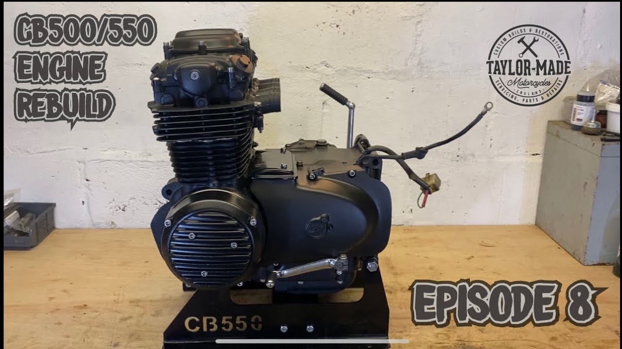 Honda CB500/CB550 Custom Scrambler Engine Rebuild Time-lapse Charity ...