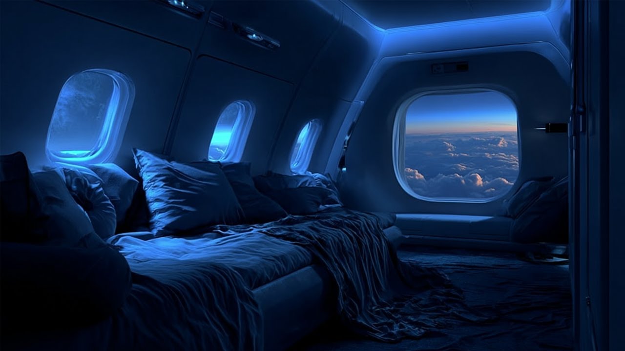 🔴 Airplane White Noise | Fall Asleep Fast with Calm Jet Sound | No Ads ...