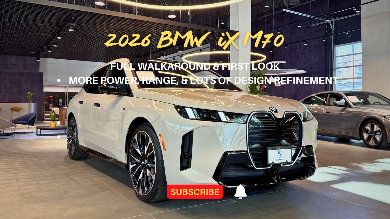 2026 BMW iX M70 in Dune Grey | 650 HP Luxury Electric Beast - YouTube