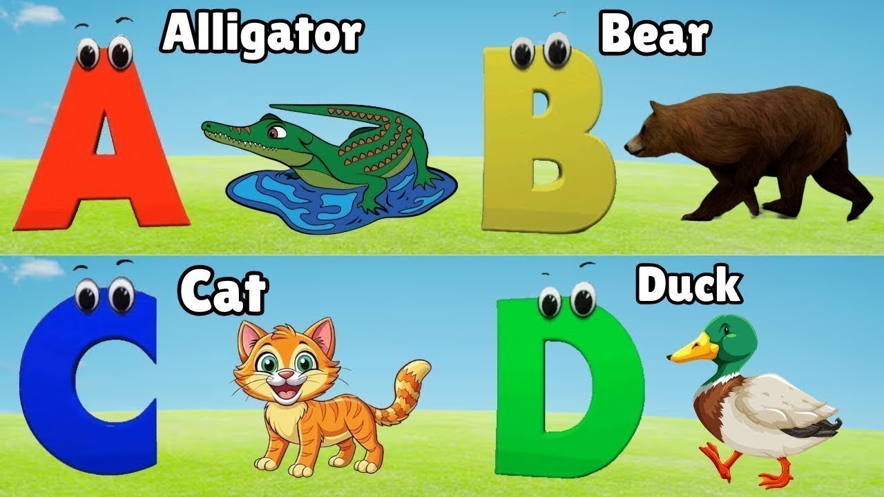 Alphabet Animals Song | Learn the ABC Alphabet Animals Song for Kids ...