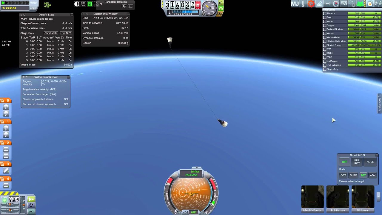 Kerbal Space Program: KSP KAS/KIS Artificial Gravity Geminis - YouTube