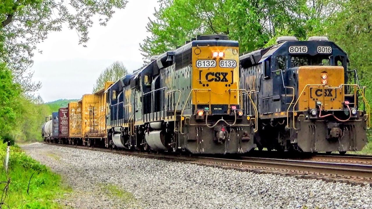 CSX Maintenance of Way Trains w/Classic EMD Power - 5/19/2020 - YouTube