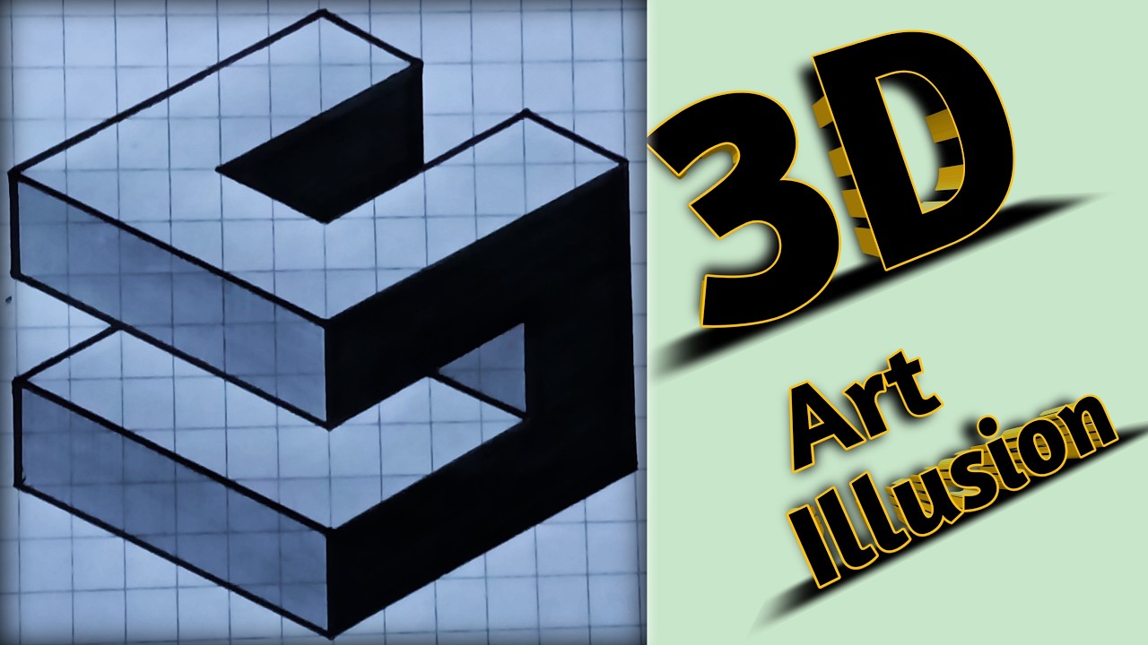 How to Draw 3D Art Illusion Easy Pencil 3D Art Tutorial Step by Step ...