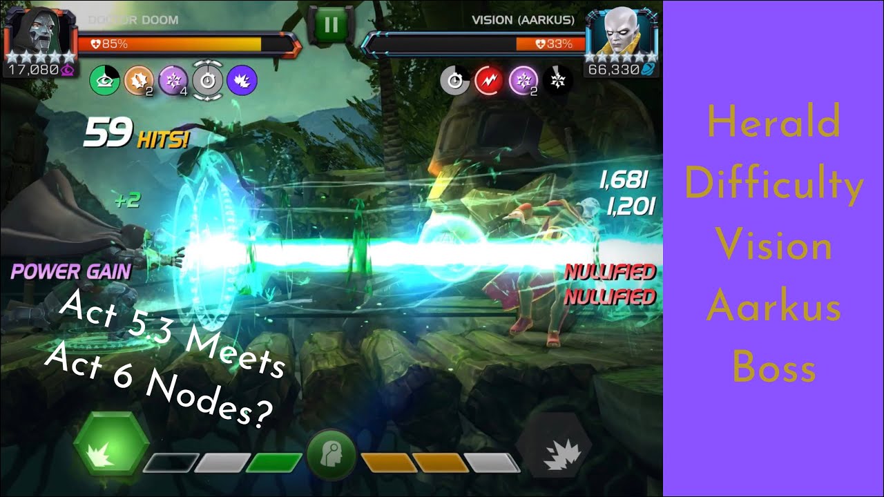 MCOC: Vision Aarkus Boss Herald Difficulty. Dr. Doom Easy Sp3 Cycle ...