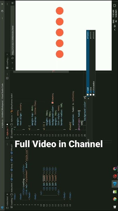 how to make Loading Page in html css #css, #html' #codewithharry - YouTube