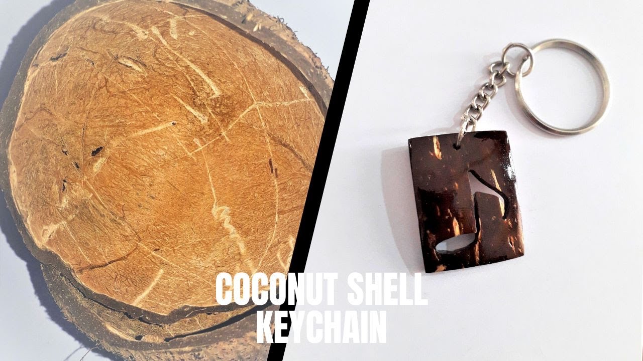 Coconut Shell Keychain - YouTube