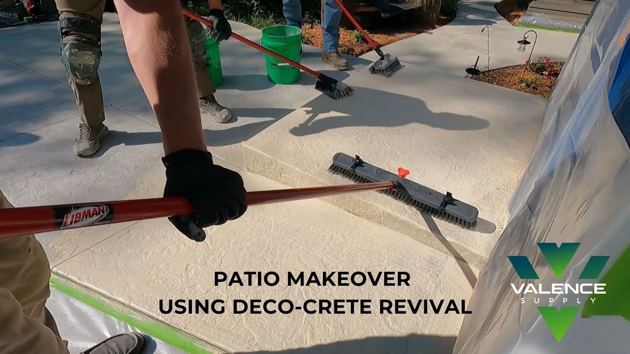Patio makeover using Deco-CRETE Revival - YouTube