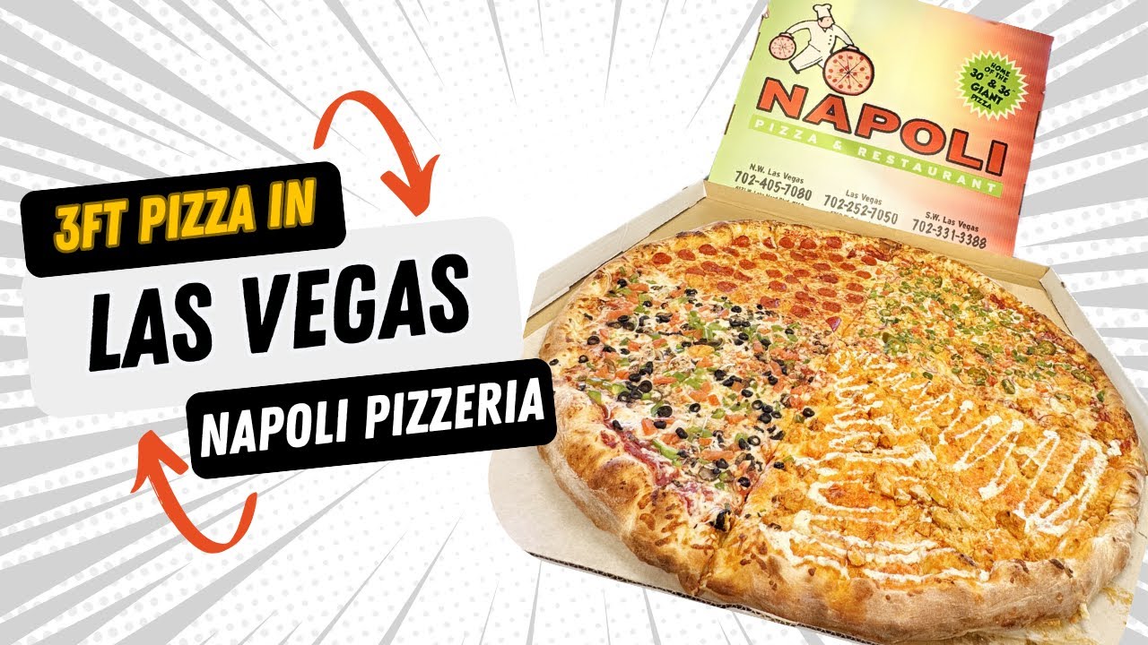 3-Foot Pizza - Largest in Las Vegas from Napoli Pizzeria! This Pizza Is ...