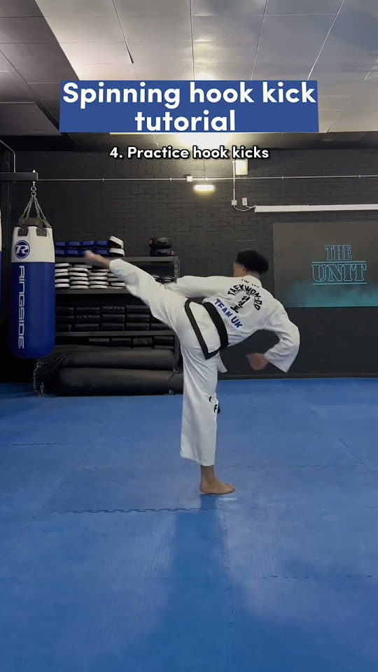 Spinning hook kick tutorial - YouTube