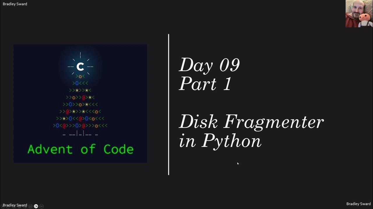 Advent of Code 2024 - Day 09 - Part 1 - Disk Fragmenter in Python - YouTube