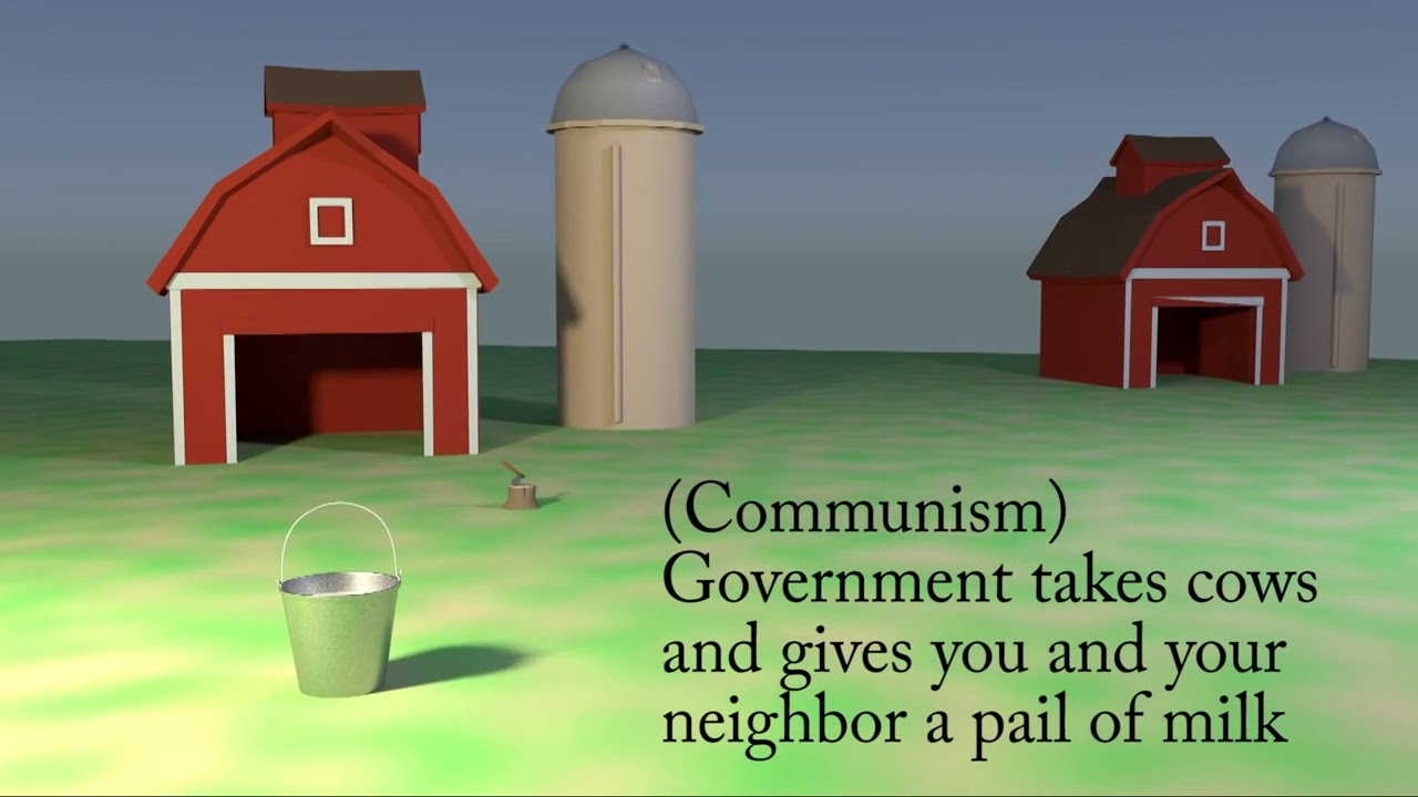 Two cows explain capitalism over socialism - YouTube