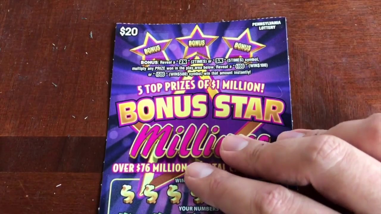 $20 BONUS STAR MILLIONS - $20 Tuesday - PA Lottery Scratch Off Tickets ...