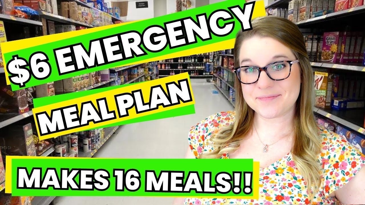 $6 EXTREME EMERGENCY BUDGET CHALLENGE | BREAKFAST, LUNCH & DINNER ...