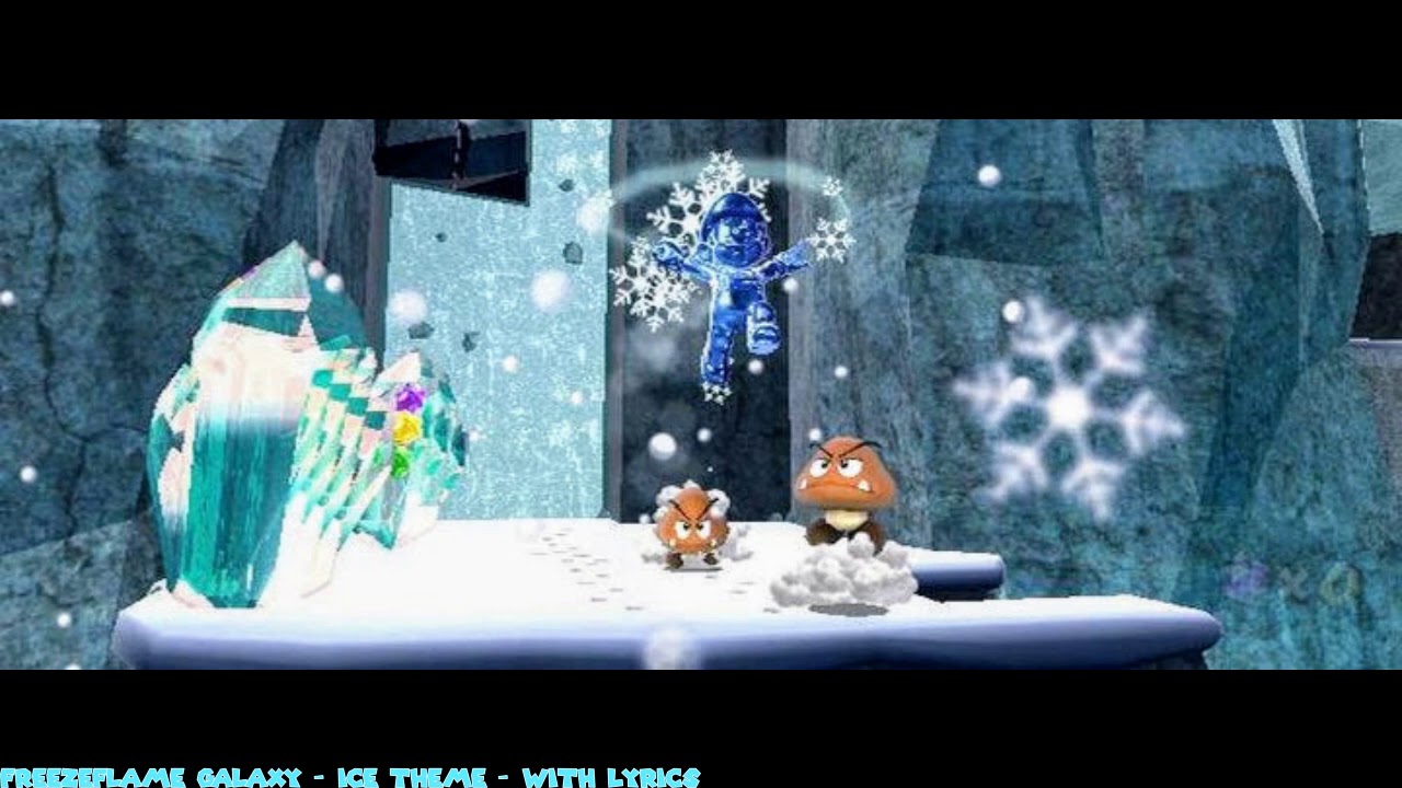 Freezeflame Galaxy - Ice Theme - with Lyrics - Super Mario Galaxy - YouTube
