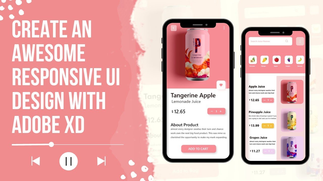 How to Create a landing page with Adobe XD || design - 8 ...