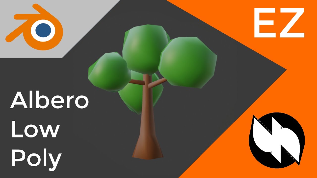 Creiamo un Albero low poly insieme FACILE e VELOCE (Blender Tutorial ...