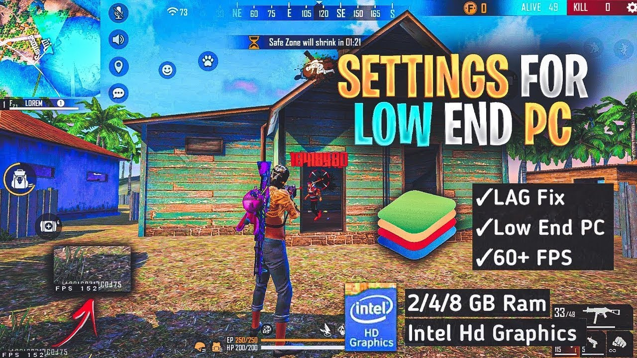 LAG FIX SETTINGS GT 730 👽 ।। MY SENSTIVITY ।। +90 FPS।। BLUESTACKS ...