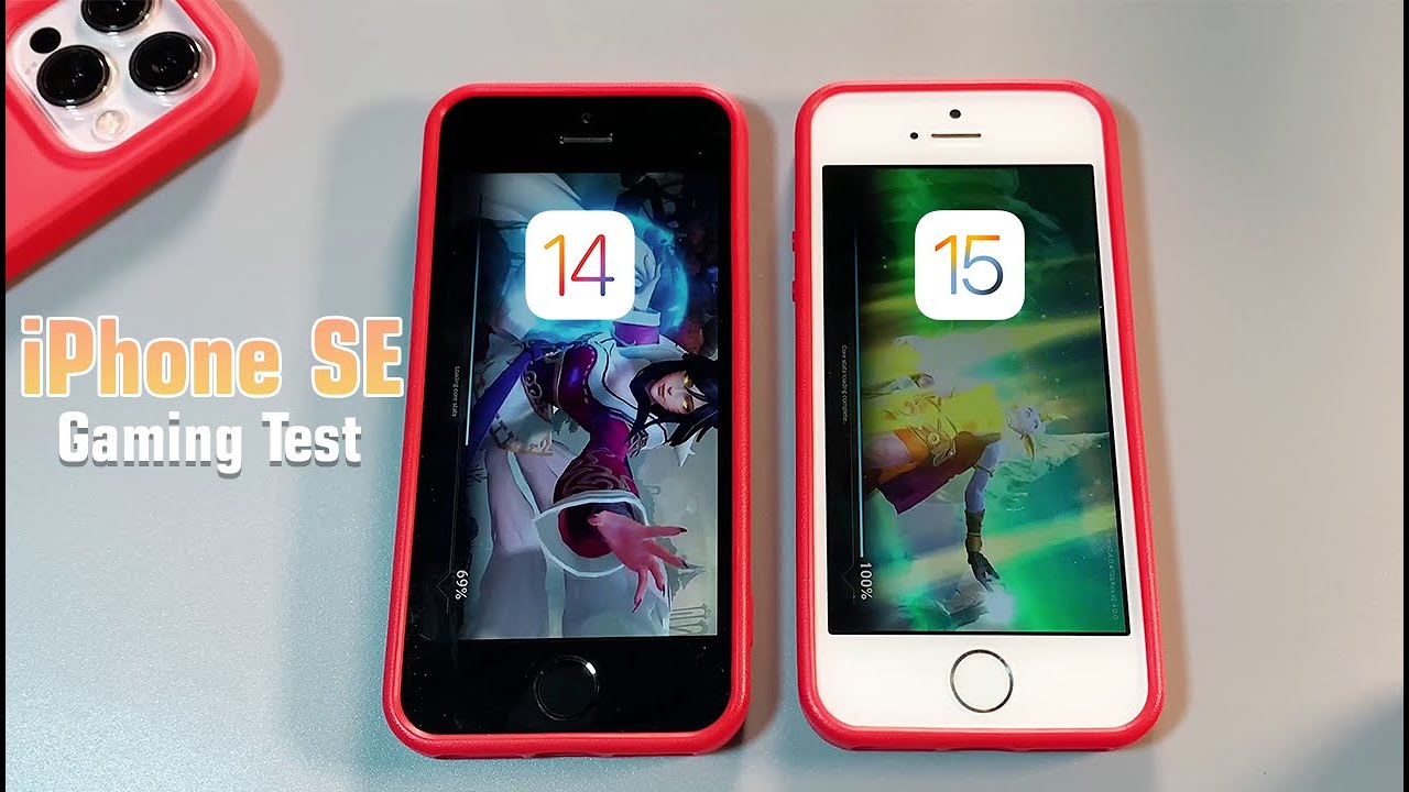 iPhone SE iOS 15 vs iOS 14.8 Gaming TEST - YouTube
