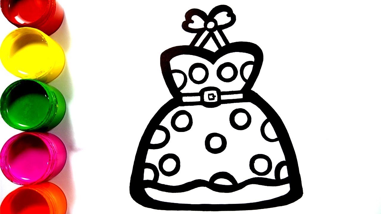 Drawing dress Warna Warni Belajar Menggambar dan Mewarnai untuk Anak ...