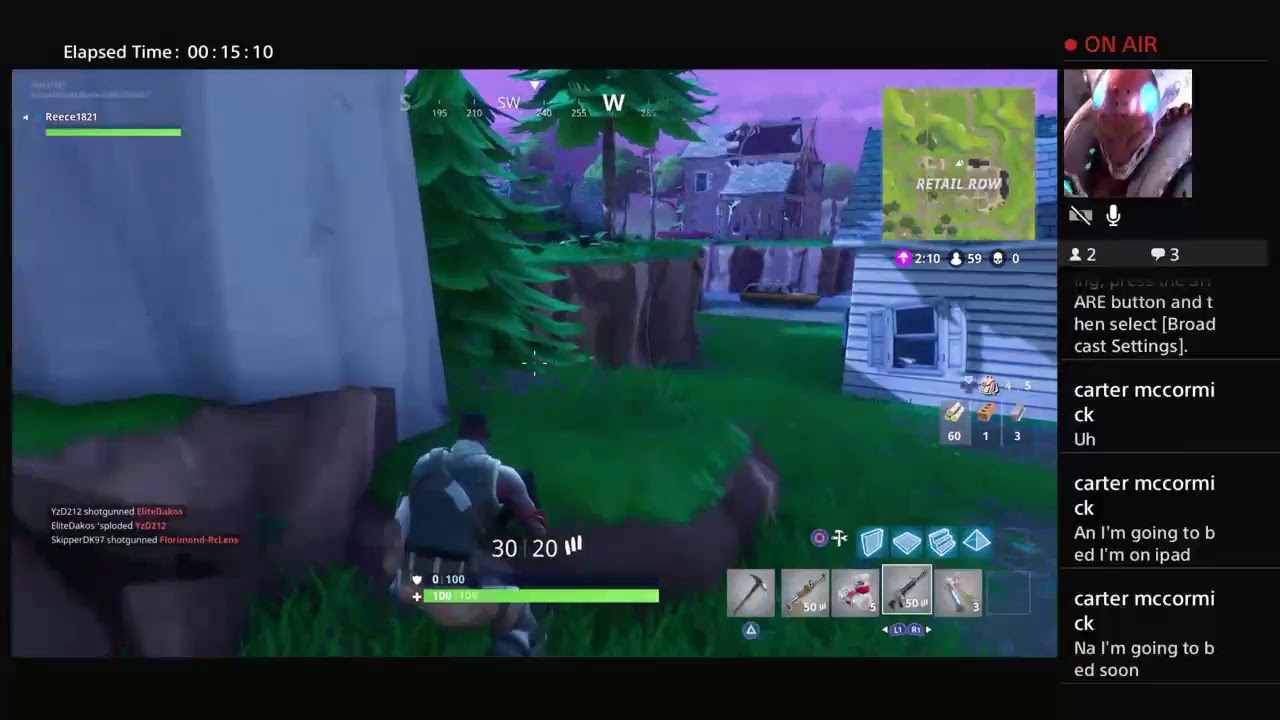 Playing fortnight new update trying to get 1 or 2 - YouTube