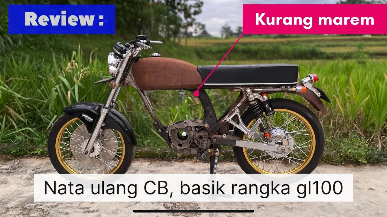 Review CB nata ulang basik rangka gl100 tanpa segrek - YouTube