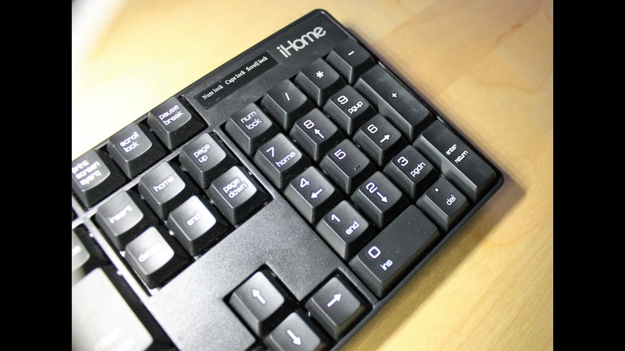 Ihome IH-K301 classic corded desktop keyboard unboxing - YouTube
