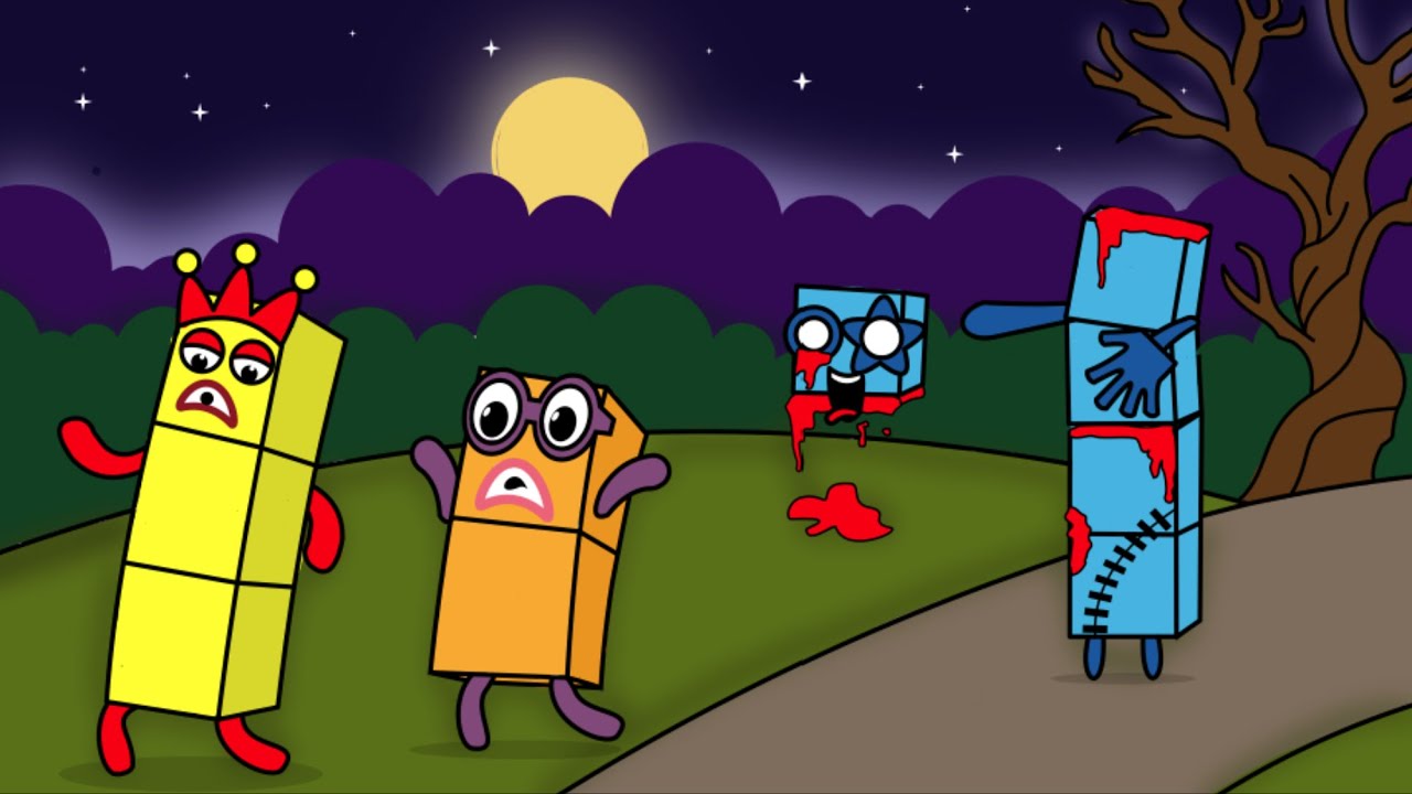 Oh no! Numberblocks 2 and 3 run around looking at Zombies - fan-made ...