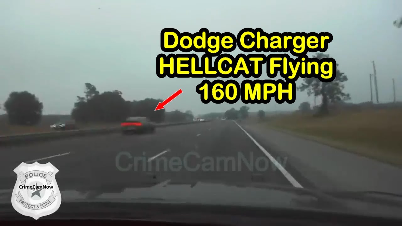 Dodge Charger Hellcat 160 MPH Florida Police Chase - YouTube