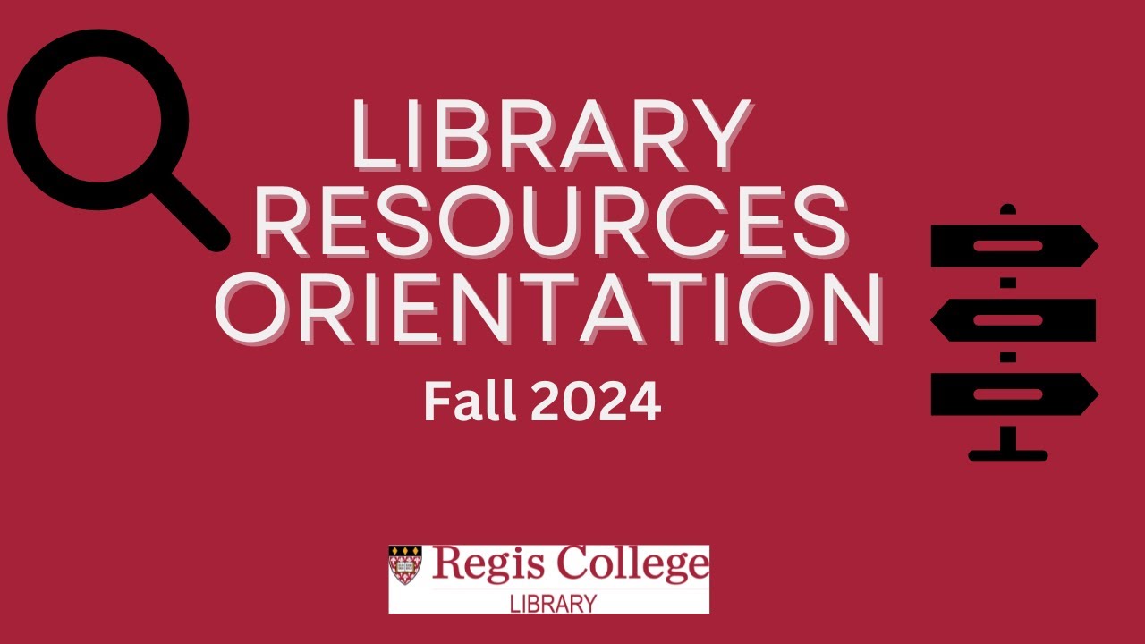 Library Resources Orientation Fall 2024 - YouTube