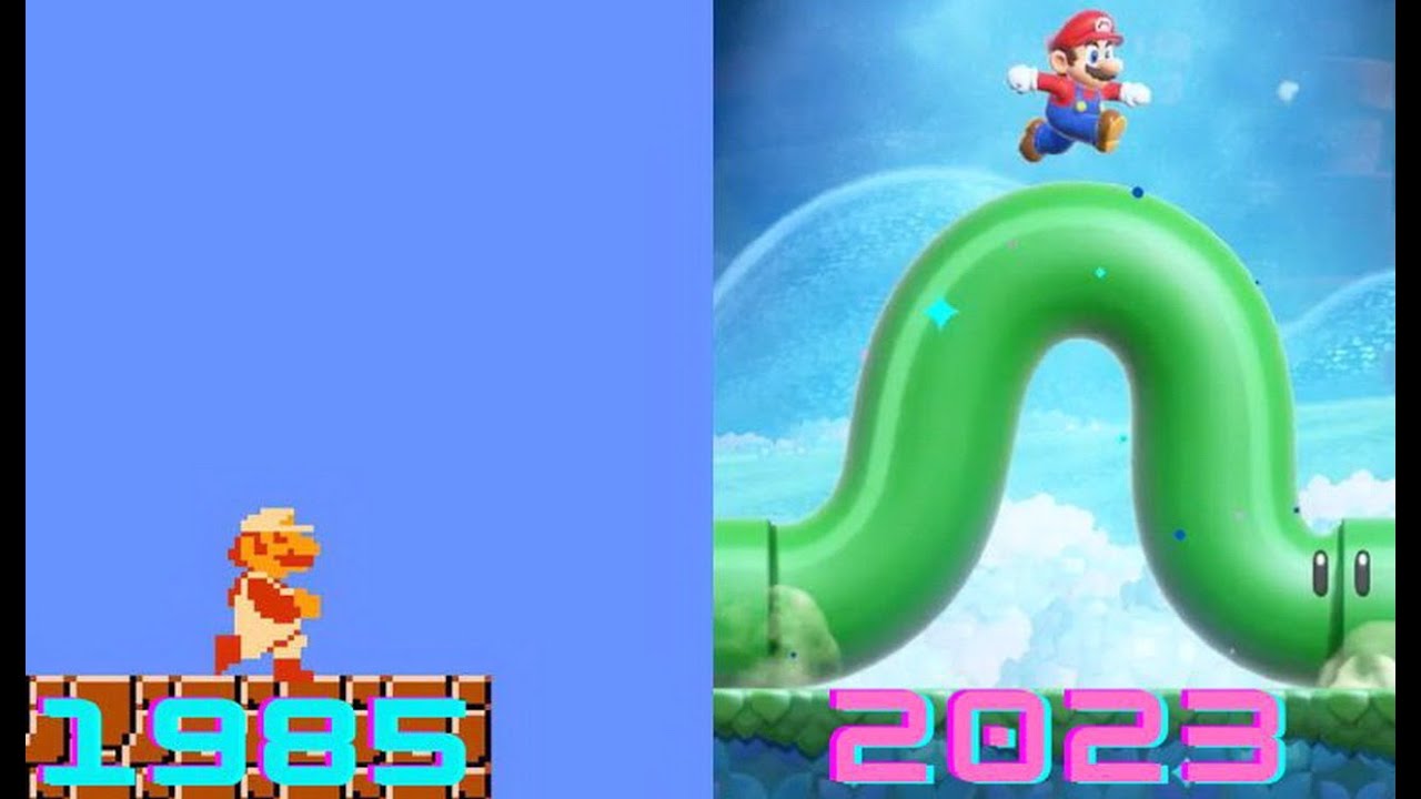 EVOLUTION OF SUPER MARIO GAMES (1985 - 2023) #evolutiongame # ...