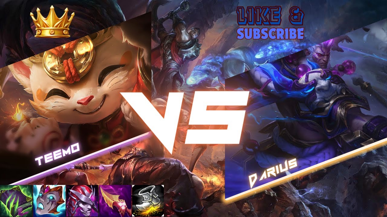 TEEMO EUW "Face à Face Épique : Teemo Affronte Darius au Top ! - League of Legends" - YouTube