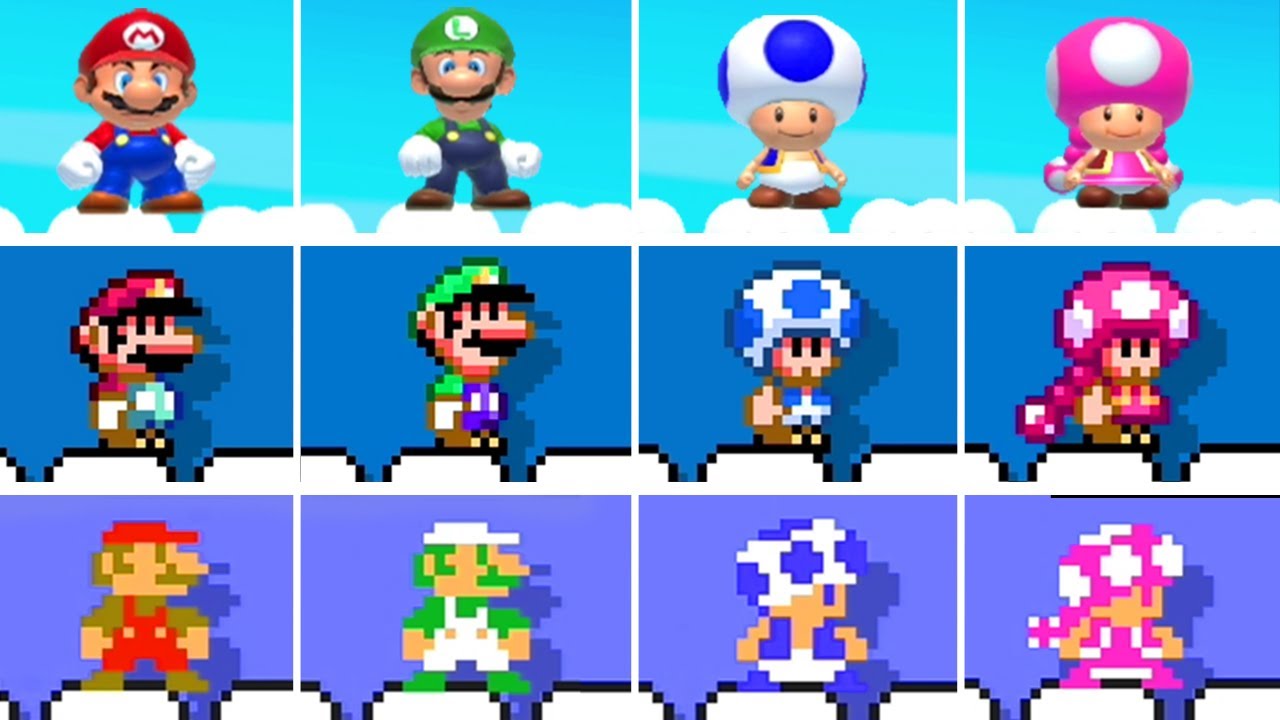 Super Mario Maker 2 - All Characters - YouTube